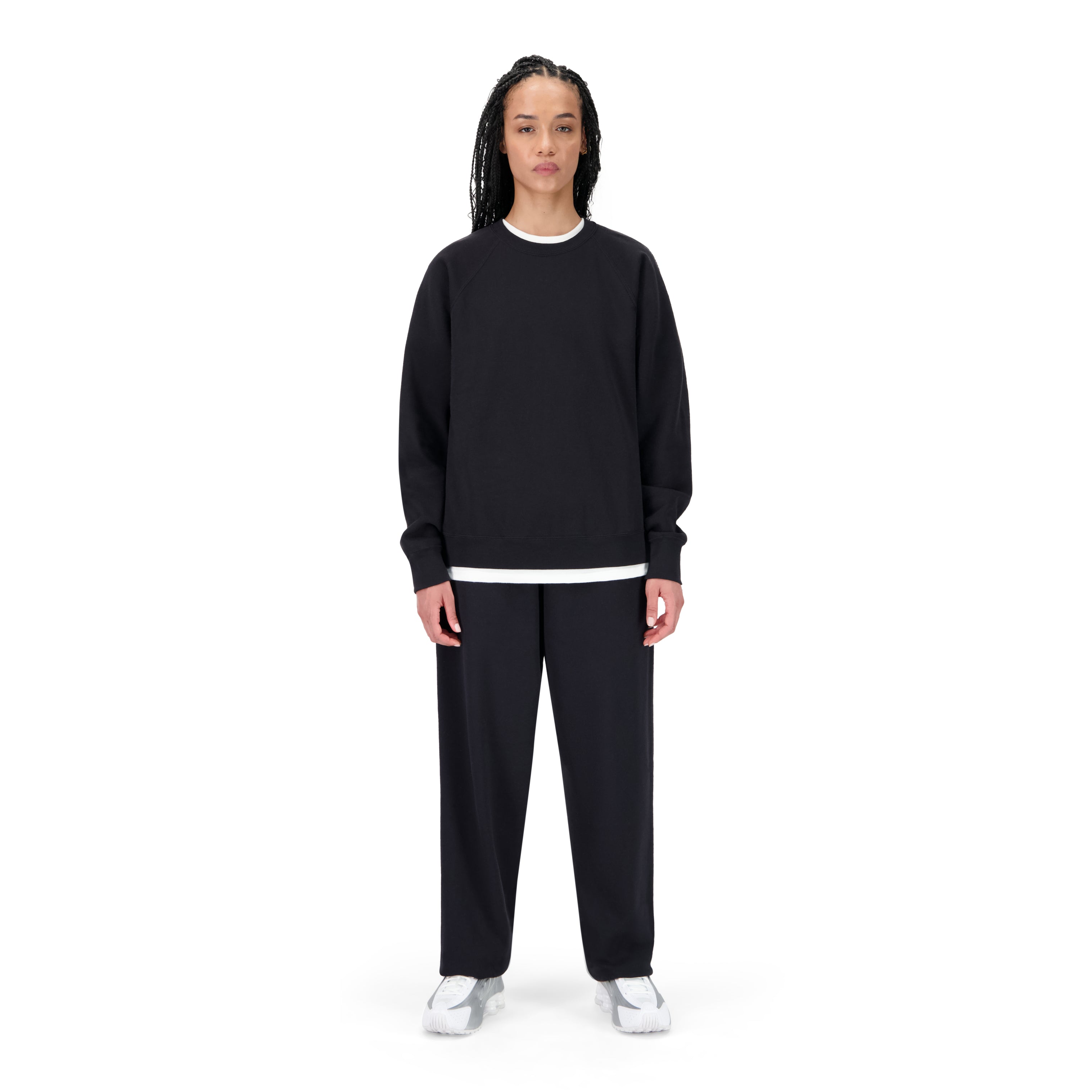 ENSEMBLE PANTALON JOGGING CLASSIC + CREWNECK CLASSIC NOIR FEMME – NORM-CORE